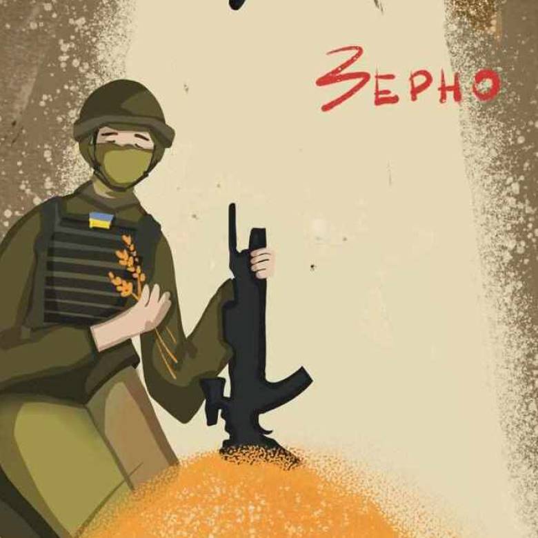 Художниця Ірина Chekus створила картину про викинуте в Польщі зерно